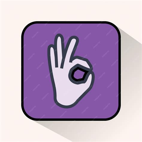 Handzeichen Premium Vektor