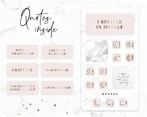 Paper Design Templates App Icon Covers App Pack Home Screen Icon Widget App Icons NUDE Pink