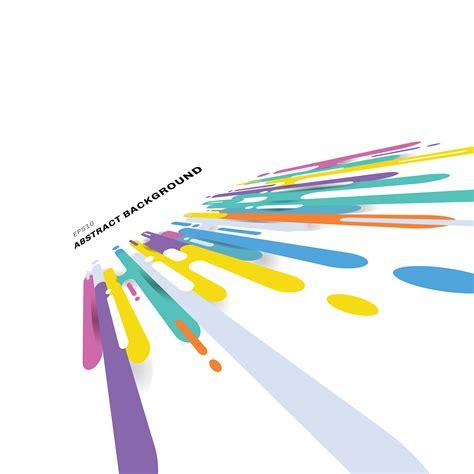 Abstract Multicolor Rounded Shapes Lines Transition Perspective Background With Copy Space