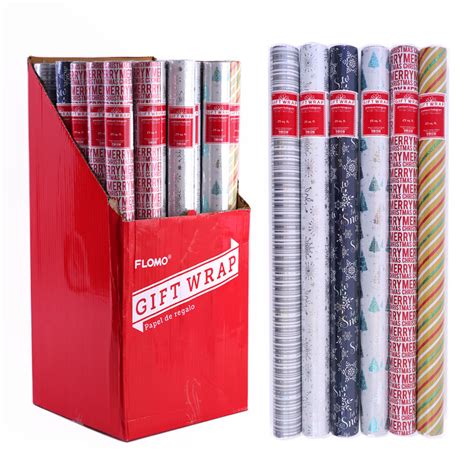 Wholesale Wrapping Paper Rolls Holiday Print 30 X 120