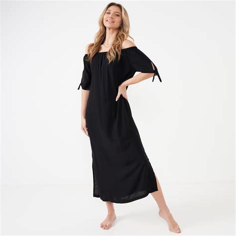 38 Off On Ladies Side Slit Maxi Dress Onedayonly