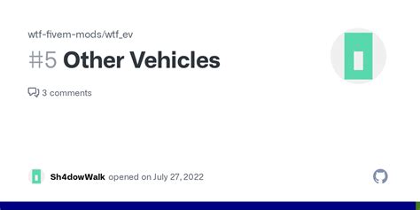 other vehicles · issue 5 · wtf fivem mods wtf ev · github