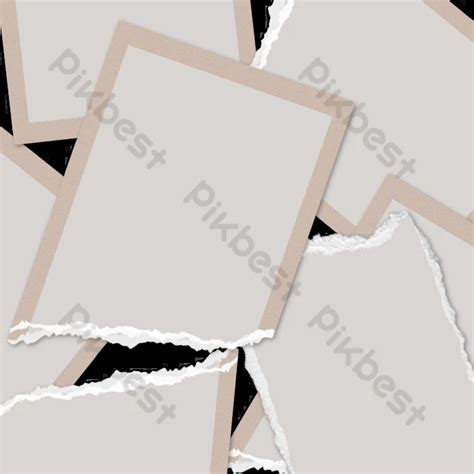 찢어진 노트북 종이 투명