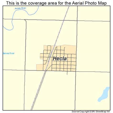 Aerial Photography Map Of Hecla Sd South Dakota