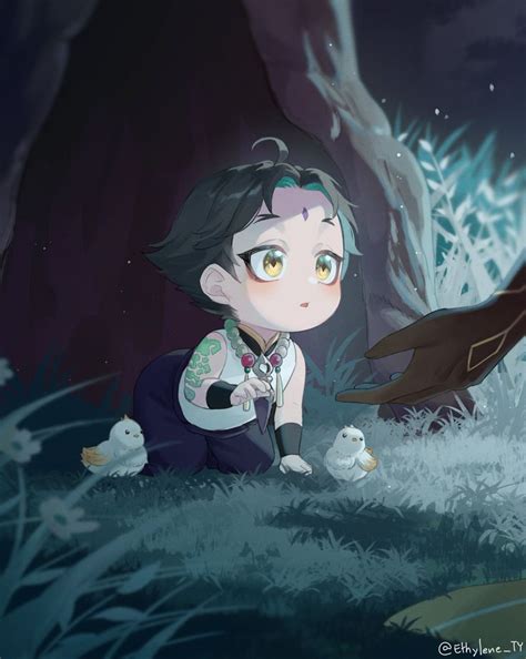 Pin De Xin Gao En 魈 Xiao 原神genshin Personajes De Anime Ilustración