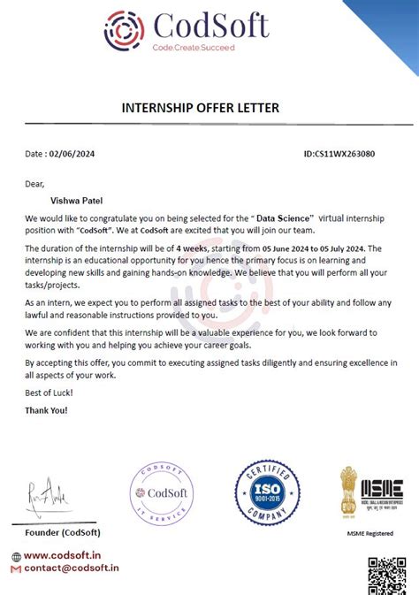 Vishwa Patel On Linkedin Codsoft Datascience Internship