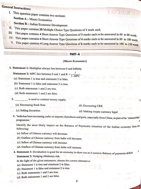 Macroeconomics Questions Pdf