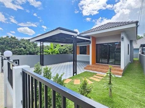 ขายบ้านใหม่ชั้นเดียว 46ตรว 3นอน2น้ำ 1 75ลบ ถูกกว่าประเมิน บ้านปั้นหยาโมเดิร์น น้ำไม่ท่วม ต