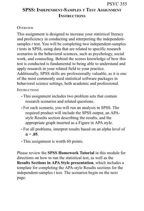 Solved PSYC SPSS IndEPENDENT SAMPLES T Test AssignMent Chegg