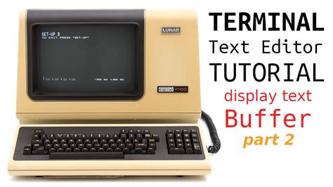 Programming A Text Editor In Go Display Text Buffer Youtube