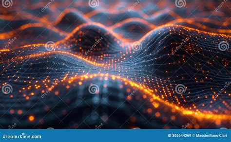 Luminous Data Vortex Backgrounddynamic Digital Array Converging Into A
