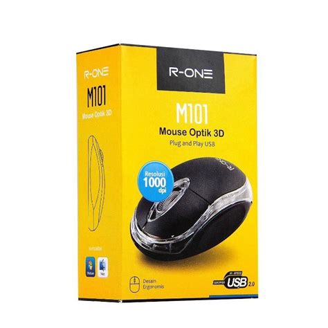 Jual Mouse Murah R One Mouse Usb Warna Hitam Variasi Warna Mouse