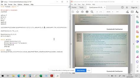 Phys 272 Vpython Assignment Rod Example Youtube