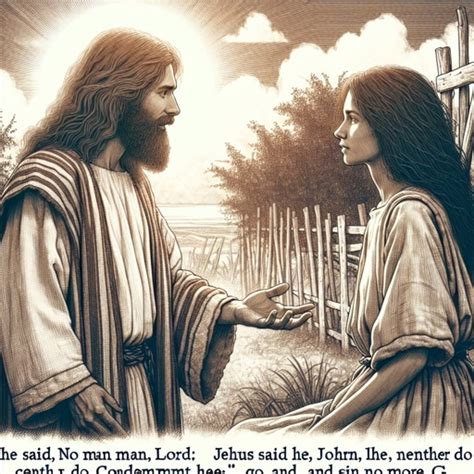 What Does John 8 11 Mean Bible Art