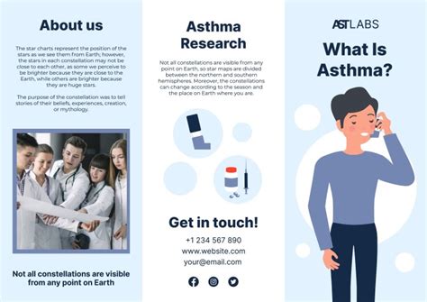 Free Hand Drawn Asthma Trifold Brochure Templates To Design Wepik