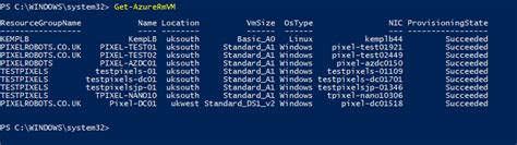 Resize An Azure Rm Virtual Machine Using Powershell Pixel Robots