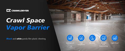 Crawl Space Vapor Barrier 20 Mil Vapor Barriers 10 X 50 Tear