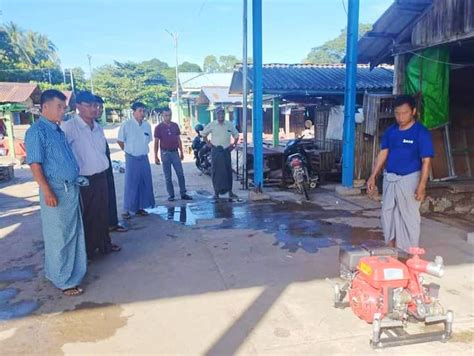 စလင်းမြို့နယ် စည်ပင်သာယာမြို့မစျေးကြီး၌ မီးဘေးအန္တရာယ်ကြိုတင်ကာကွယ်ရေး