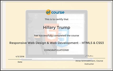 Online Responsive Web Design And Web Development Html5 And Css3 Course Ofcourse Uk