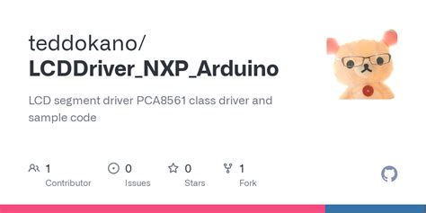 GitHub Teddokano LCDDriver NXP Arduino LCD Segment Driver PCA Class Driver And Sample Code