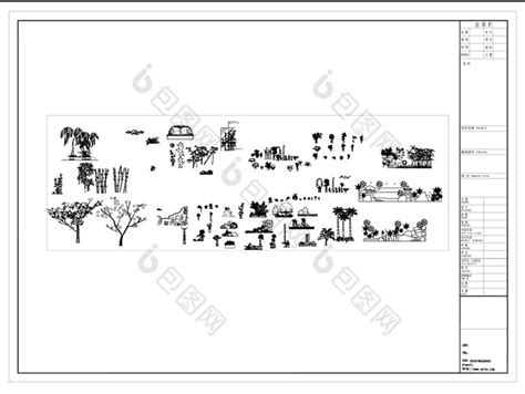 绿植cad图库模板图纸 包图网
