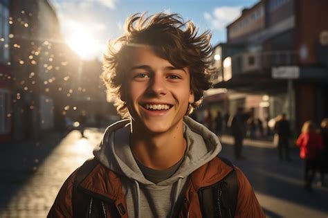 Premium Ai Image A Teenager Video Calling On A Glitchy Phone Happy
