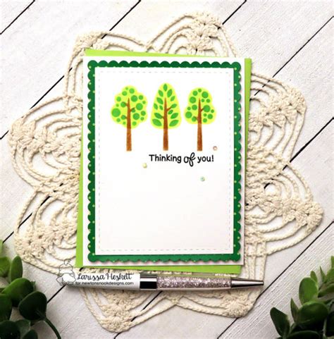 Tree Line Stencil Newtons Nook Designs