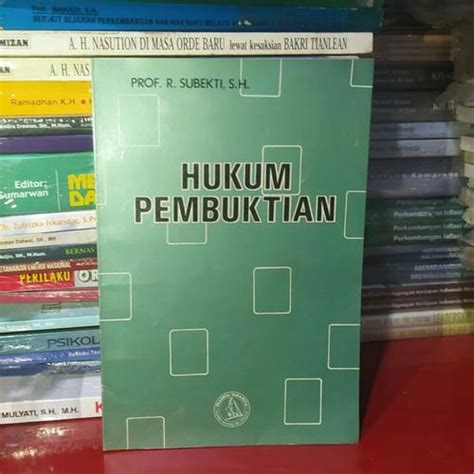 Jual Hukum Pembuktian Subekti Pradnya Paramita Original Jakarta Pusat