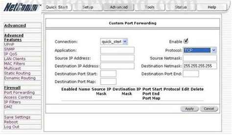 Fastest Netcomm NB Router Open Port Instructions