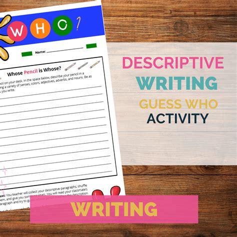 Fun Descriptive Writing Activities To Engage Students English With Steil