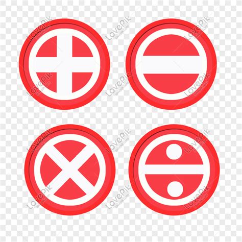 더하기 빼기 곱하기 및 나눗셈 Png 일러스트 무료 다운로드 Lovepik