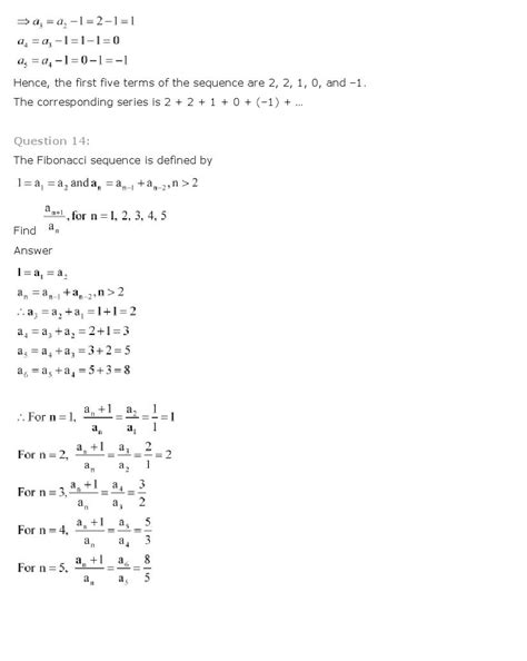 sequences and series class 11 mathematics ncert solutions — db