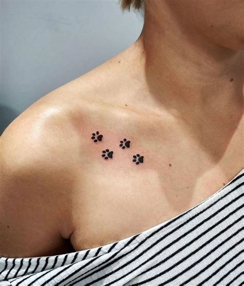 The 80 Cutest Paw Print Tattoos Ever Page 22 The Paws Cat Paw Print Tattoo Pawprint Tattoo