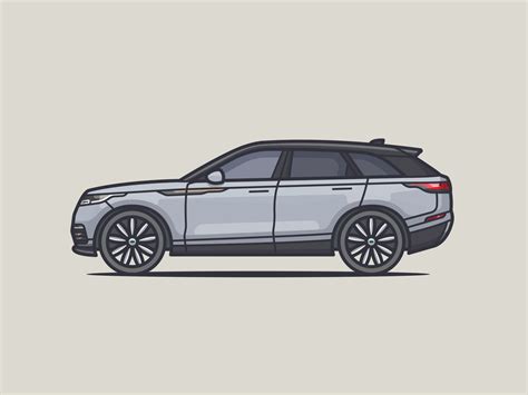 Range Rover Velar 2018 Vector AdobeIllustrator