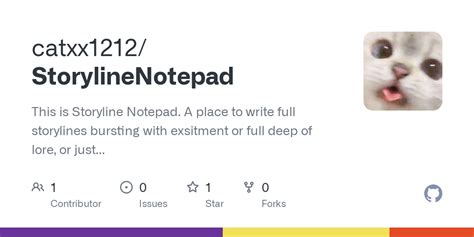 Github Catxx1212storylinenotepad This Is Storyline Notepad A Place To Write Full Storylines