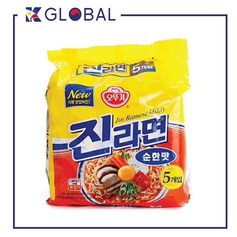 Jin Ramen Mild 120g X 5pcs Ottogi Cheapest Korean Noodles Korean
