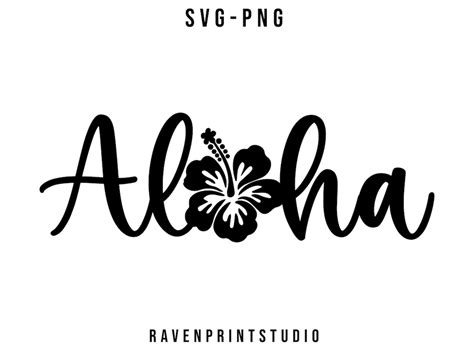 Aloha Svg Aloha Clip Art Summer Svg Hawaiian Svg Beach Svg Aloha