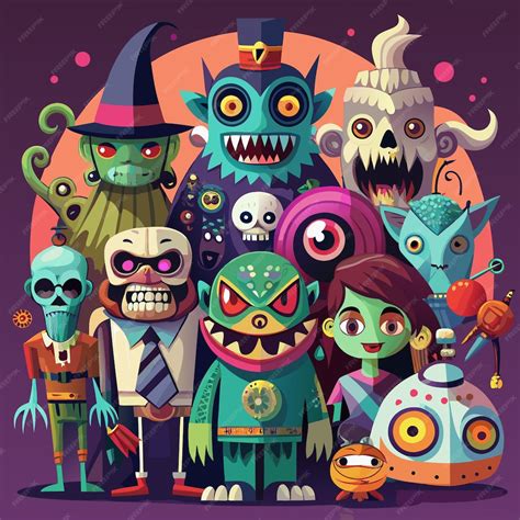 Monstruos Y Ghouls únicos E Imaginativos Con Varias Formas Y