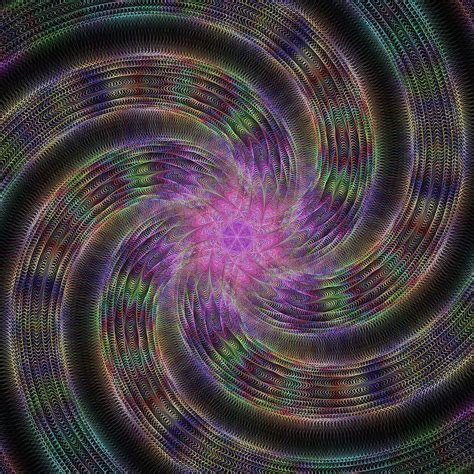 추상 빛나는 화려한 프랙탈 나선형 디자인 벡터 Eps Ai Uidownload