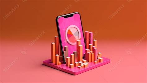 Visualizing Business And Finance 3d Rendering Of Report Analytics Chart Graph On Smartphone An
