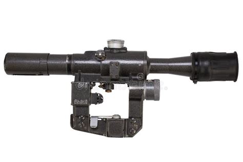 Pso Soviet Sniper Scope For Svd Sniper Rifle Stock Image Image Of Kill Security 223117695