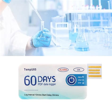 Temperature Logger For Cold Chain Transport 60 Days Disposable Single Use Temperature Data