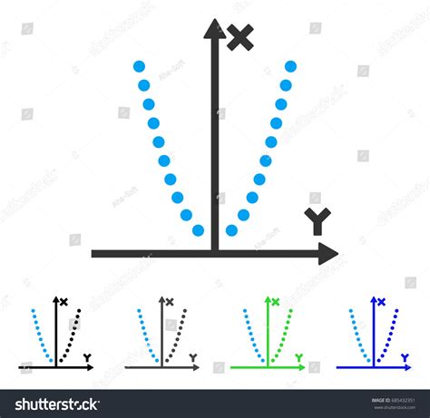 Parabola Plot Flat Vector Illustration Colored Stock Vector Royalty Free 685432351 Shutterstock