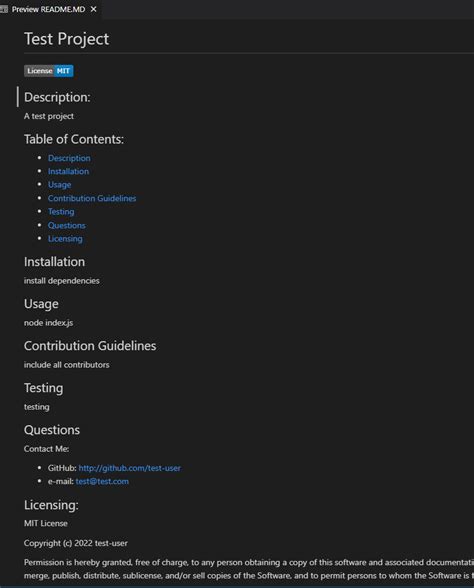github alexander perry readme generator node js readme file generator