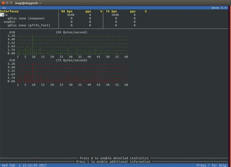 Bmon Real Time Bandwidth Monitor In Linux DayGeek