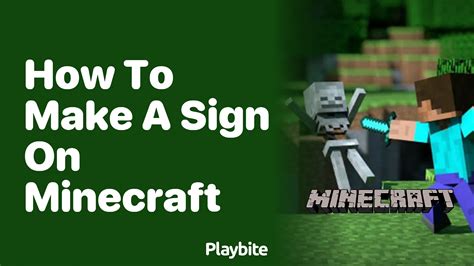 How To Make A Sign In Minecraft Playbite