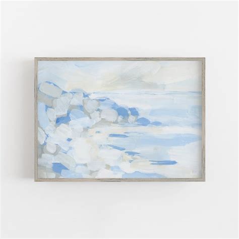 Blue And White Artwork Etsy