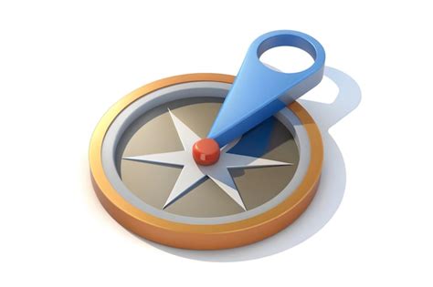3d Flat Icon As Compass And A Map Symbolizing Direction And Navigation With Ample Space For Text