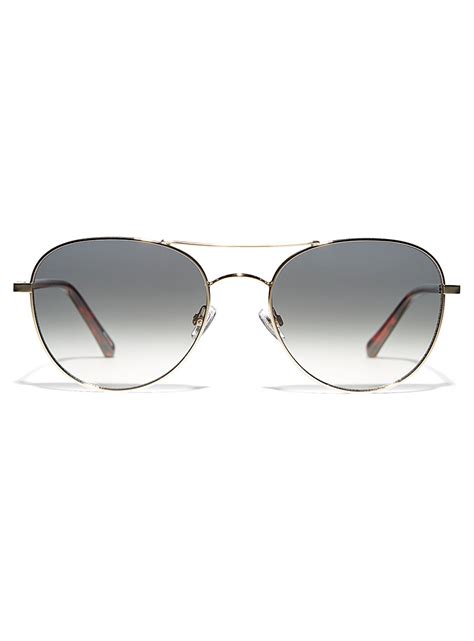 Rounded Aviator Sunglasses Fossil Shop Womens Aviator Sunglasses Online Simons