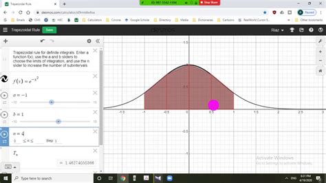 Numerical Integration With Desmos Online Graphing Calculator For Links See Description Below